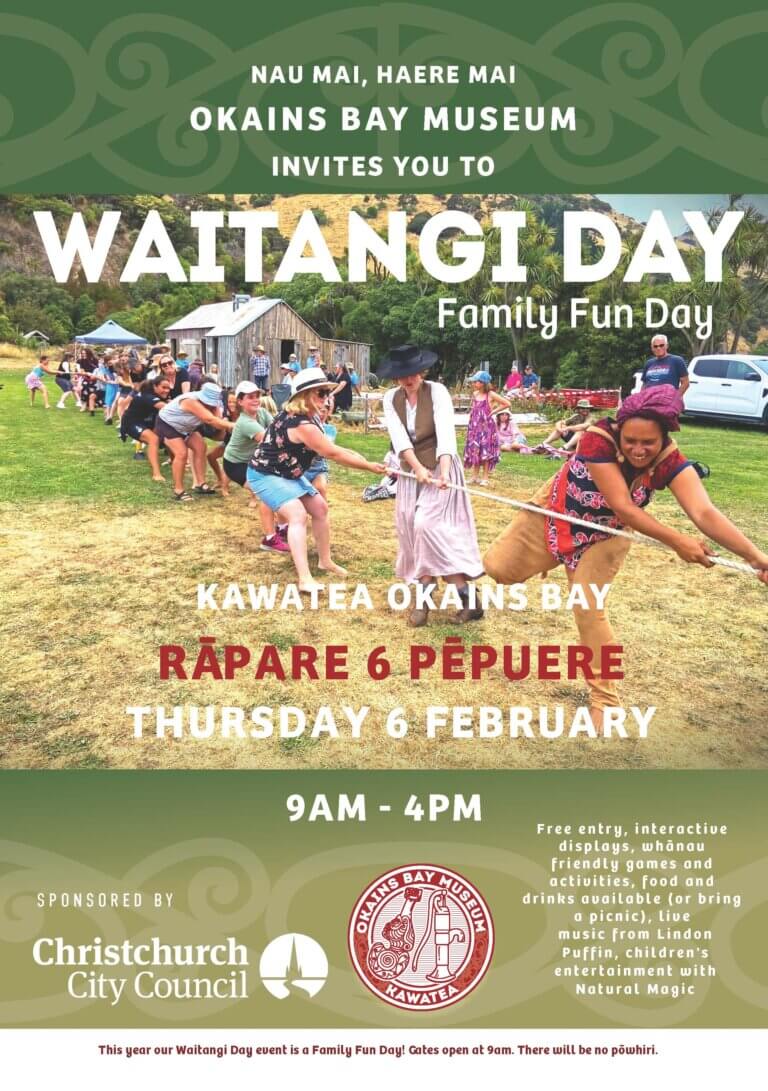 Waitangi Day 2025 - Okains Bay Museum